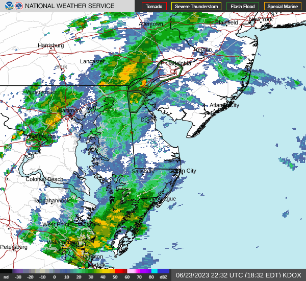 Dover DE Radar :: MarineWeather.net